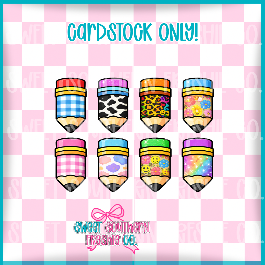 Pencil| Cardstock ONLY – Sweet Southern Freshie Co.